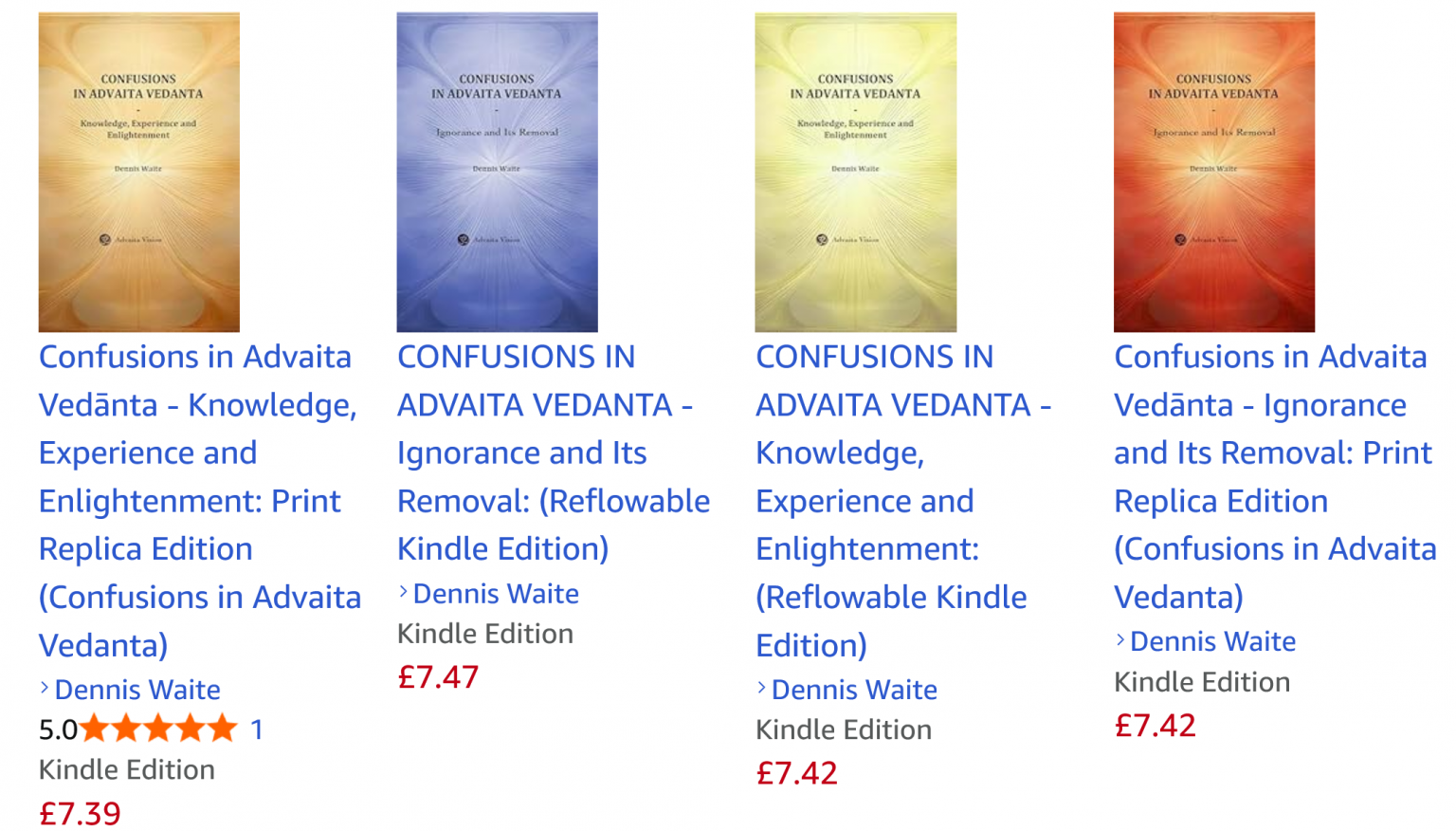 Kindle Confusions | Advaita VisionAdvaita Vision